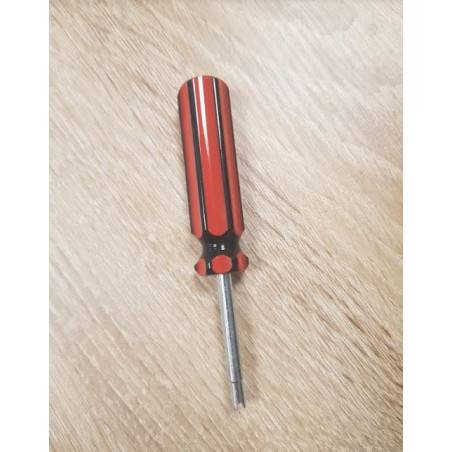 Specific screwdriver for scuba direct system hose valve