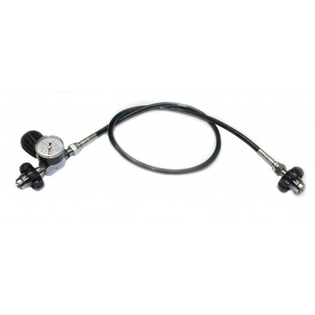 Diving Transfer Lyre DIN 300bar with mano 200cm long