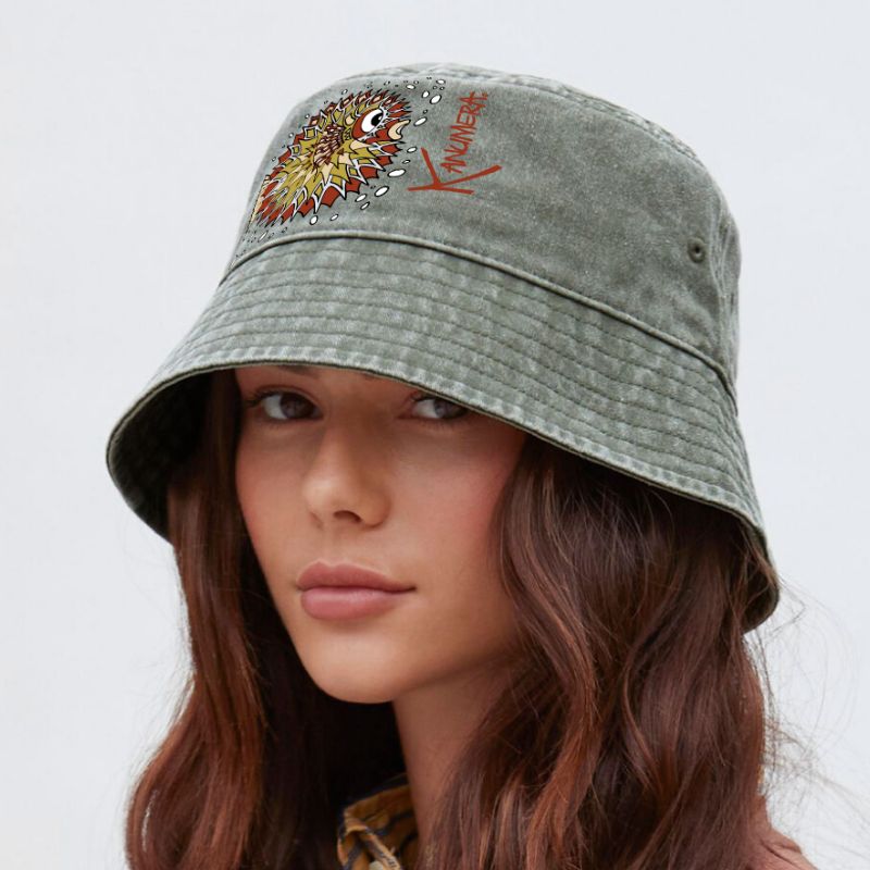 Kanumera Bob Hat The Diodon - black, grey, green, blue color