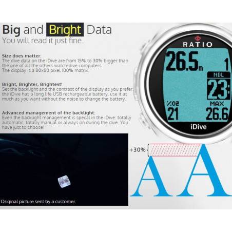 Freediving computer Ratio iDive Free Sport - DIVEAVENUE
