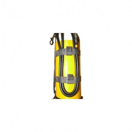 Hose retaining rubber loop set for diving deco ponybottle