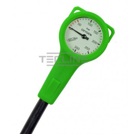 O2 Manometer 52mm 15cm hose - TECLINE