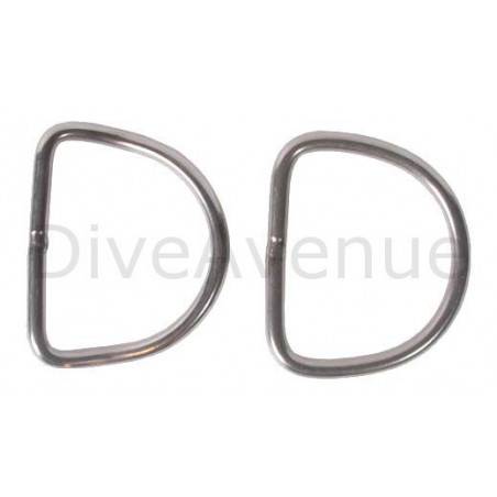 Stainless steel scuba D-ring 5cm x 5cm