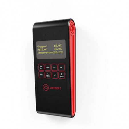 DIVESOFT Solo, oxygen and helium gas analyzer