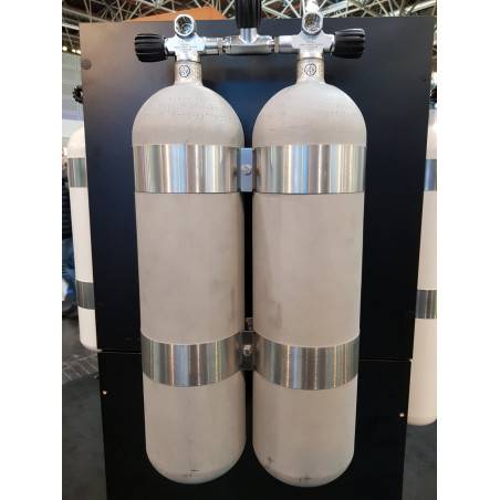 Scuba tank 12L long 232bar steel galvanized FABER