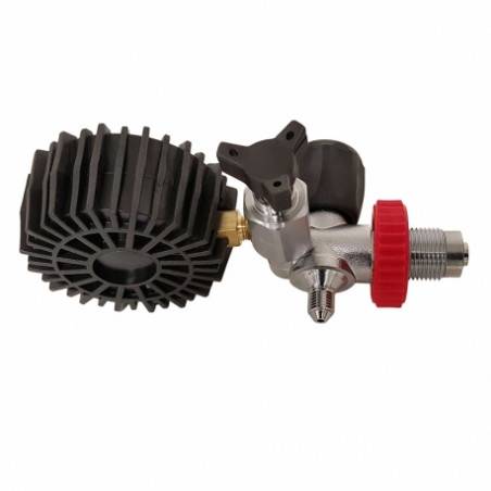 BAUER Filling valve DIN 230bar with pressure gauge