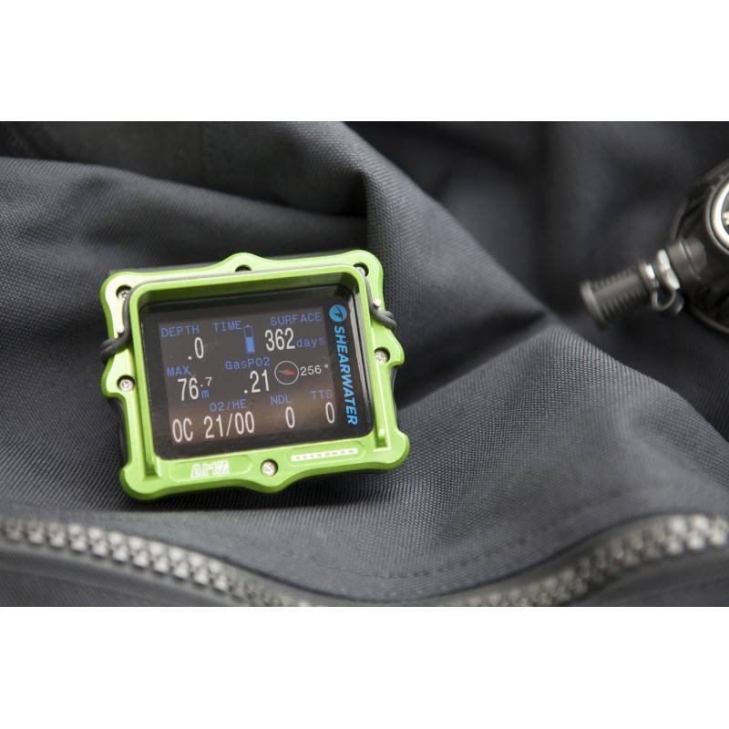 Shearwater Perdix computer screen protector in aluminium - DIVEAVENUE